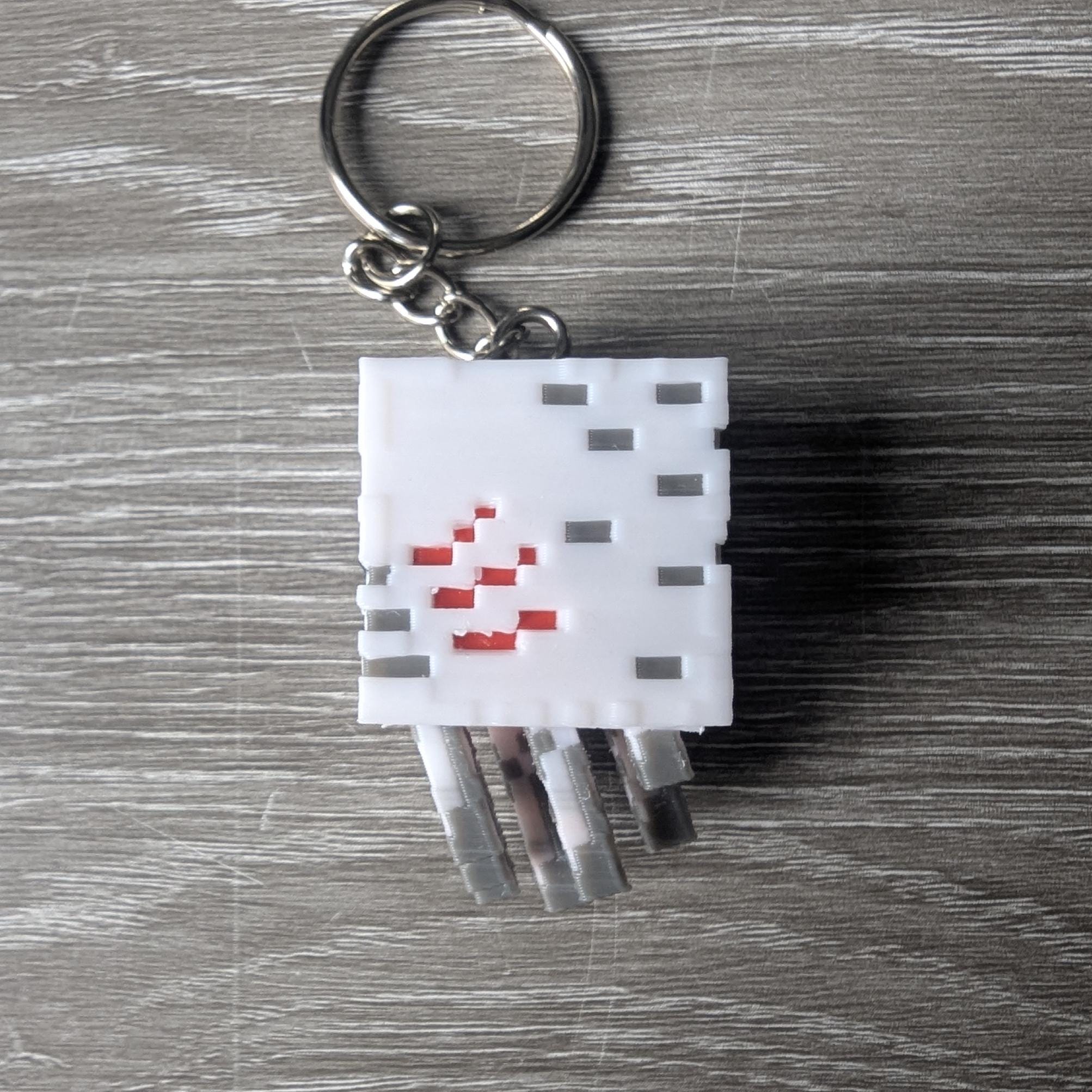 Happy Ghastling Keychain – 3D Printed Minecraft-inspired Ghast ...