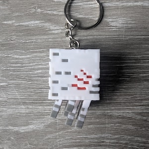 Happy Ghastling Keychain – 3D Printed Minecraft-inspired Ghast ...