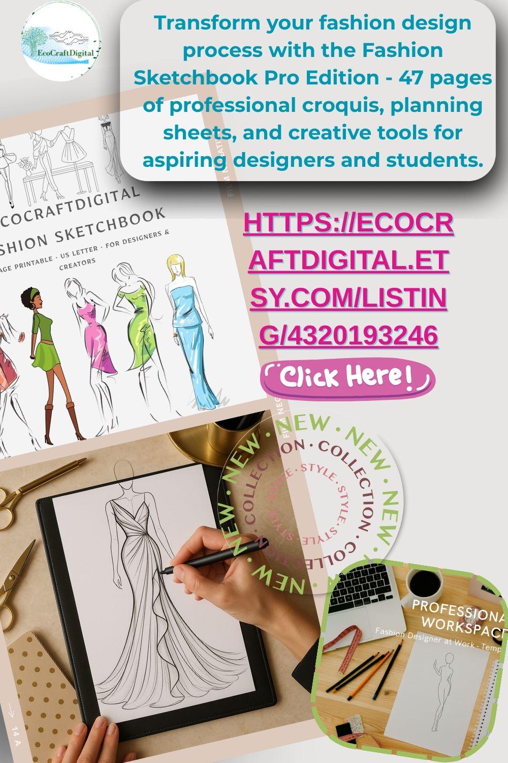 Fashion Design Professional Toolkit Complete Croquis Collection ...
