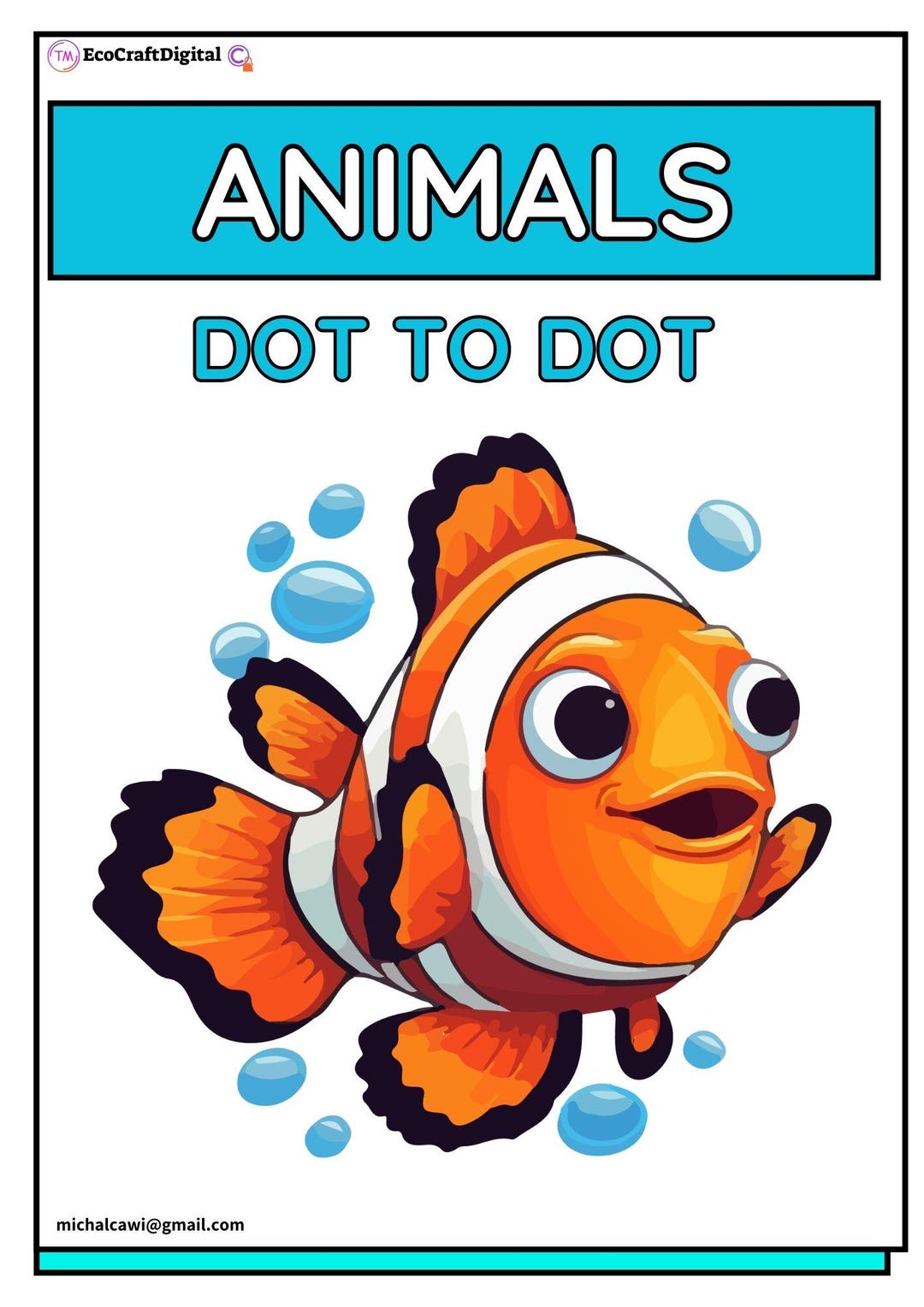 Animals Dot to Dot Coloring Book - Etsy