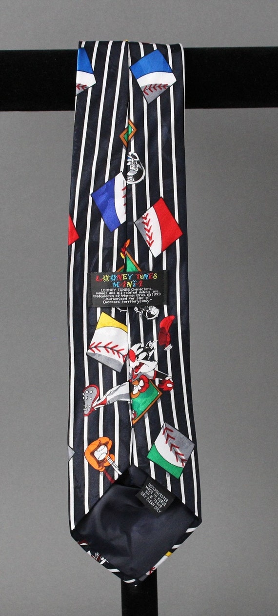 Bugs Bunny Taz Baseball Tie. Looney Tunes Tie. Rare T… - Gem Bugs Bunny Taz Baseball Tie. Looney Tunes Tie. Rare T… - Gem