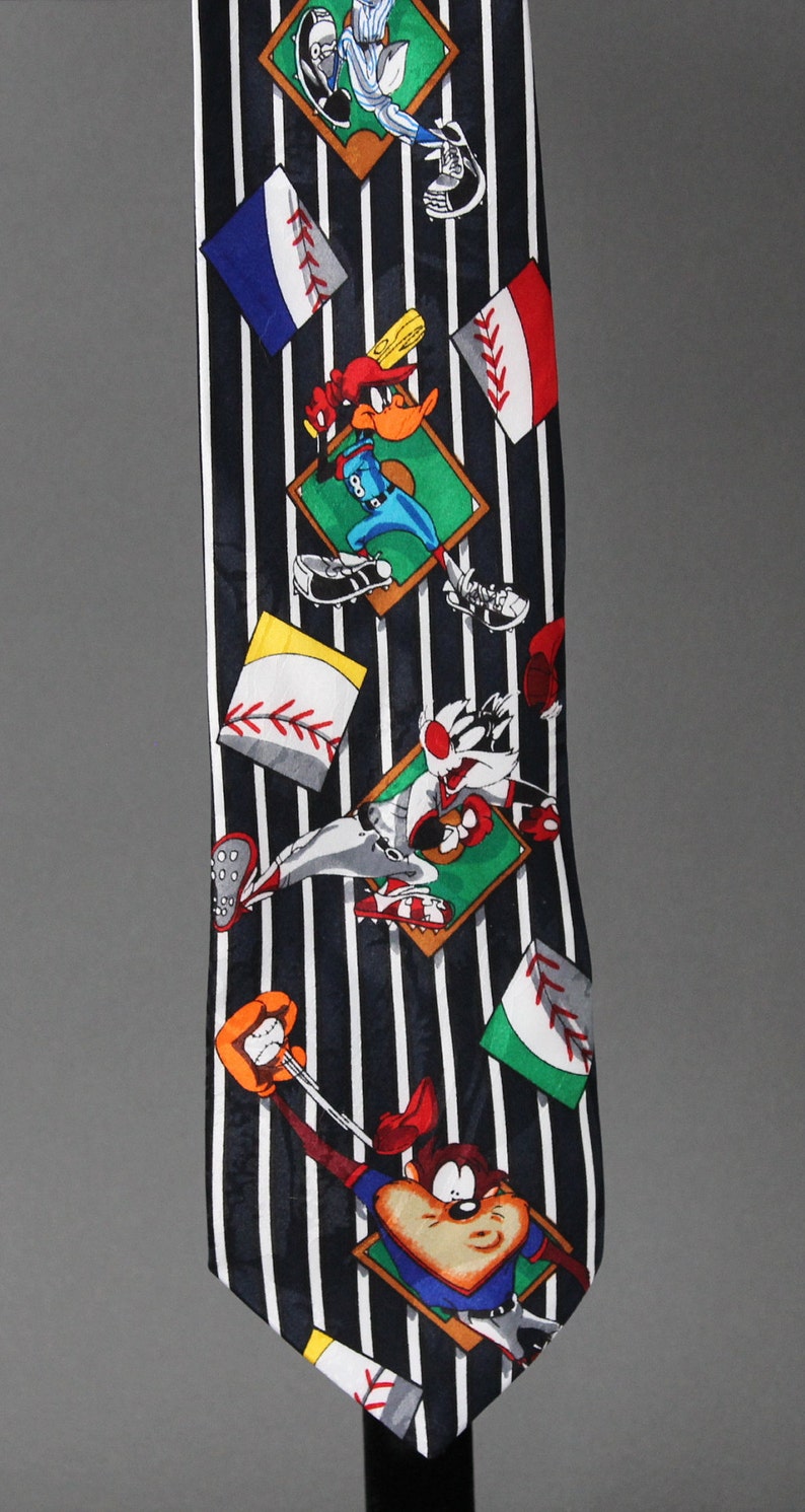 Bugs Bunny Taz Baseball Tie. Looney Tunes Tie. Rare Tie. - Etsy