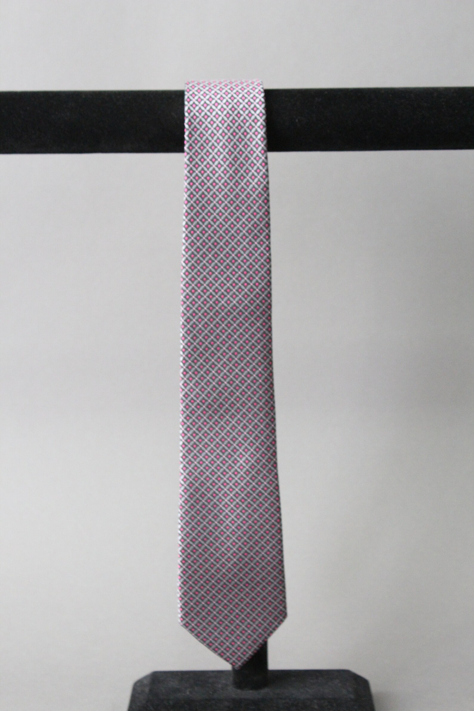 Mens Dress Tie. Purple Pink Diamond Pattern Tie. Vintage - Etsy
