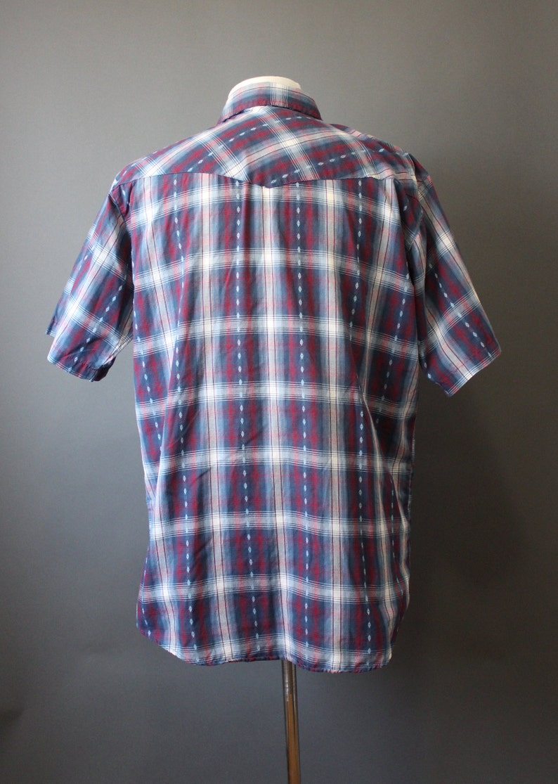 Mens Vintage Snap Western Shirt. Ranch Shirt. Cowboy Shirt. - Etsy