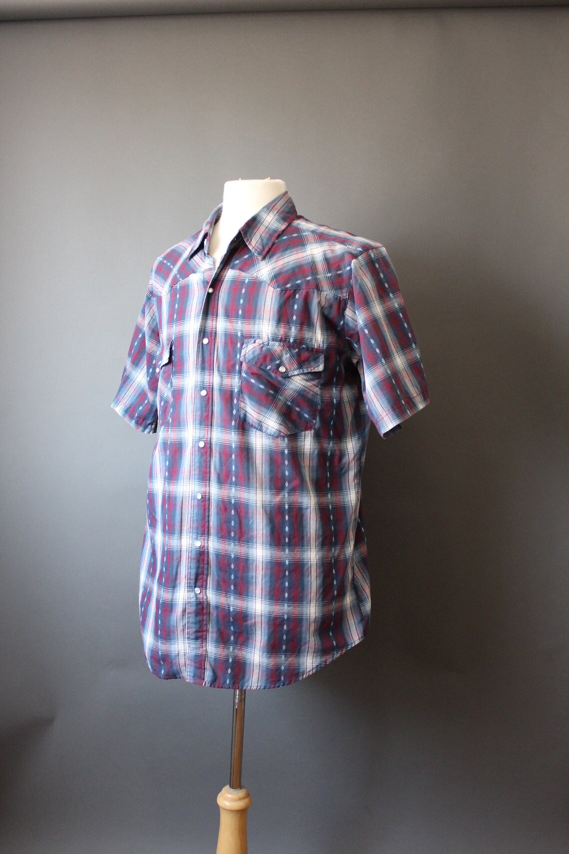 Mens Vintage Snap Western Shirt. Ranch Shirt. Cowboy Shirt. | Etsy