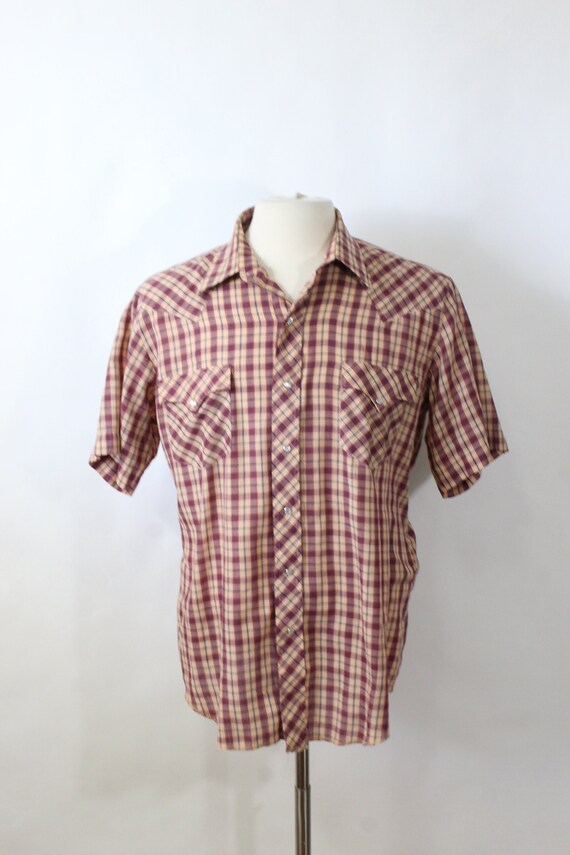 90s Karman Snap Western Shirt. Vintage. Cowboy Ranch … - Gem