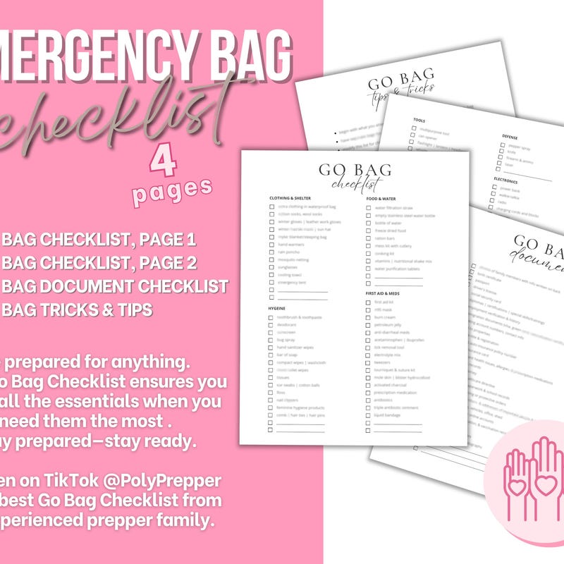 Go Bag Emergency Backpack - Etsy