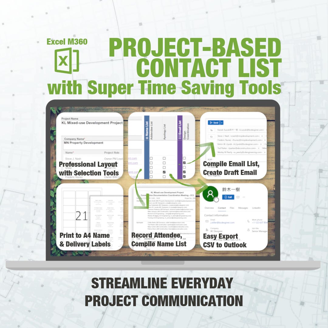 Project-based Contact List for Professional Collaboration - Etsy
