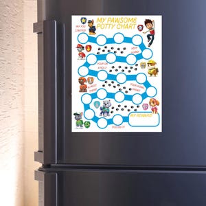 A4 Paw Patrol Potty/toilet Training Chart for Boy or Girl - Etsy Australia