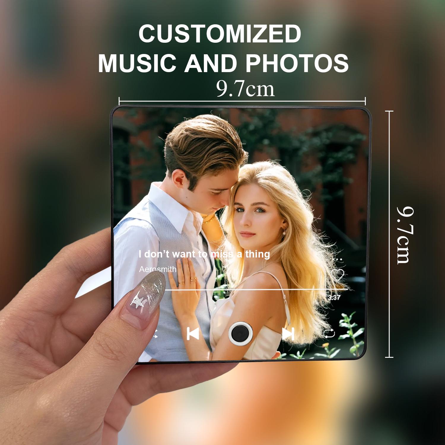 Personalized Photo Music Fridge Magnet, Playable Song, Anniversary Gift ...