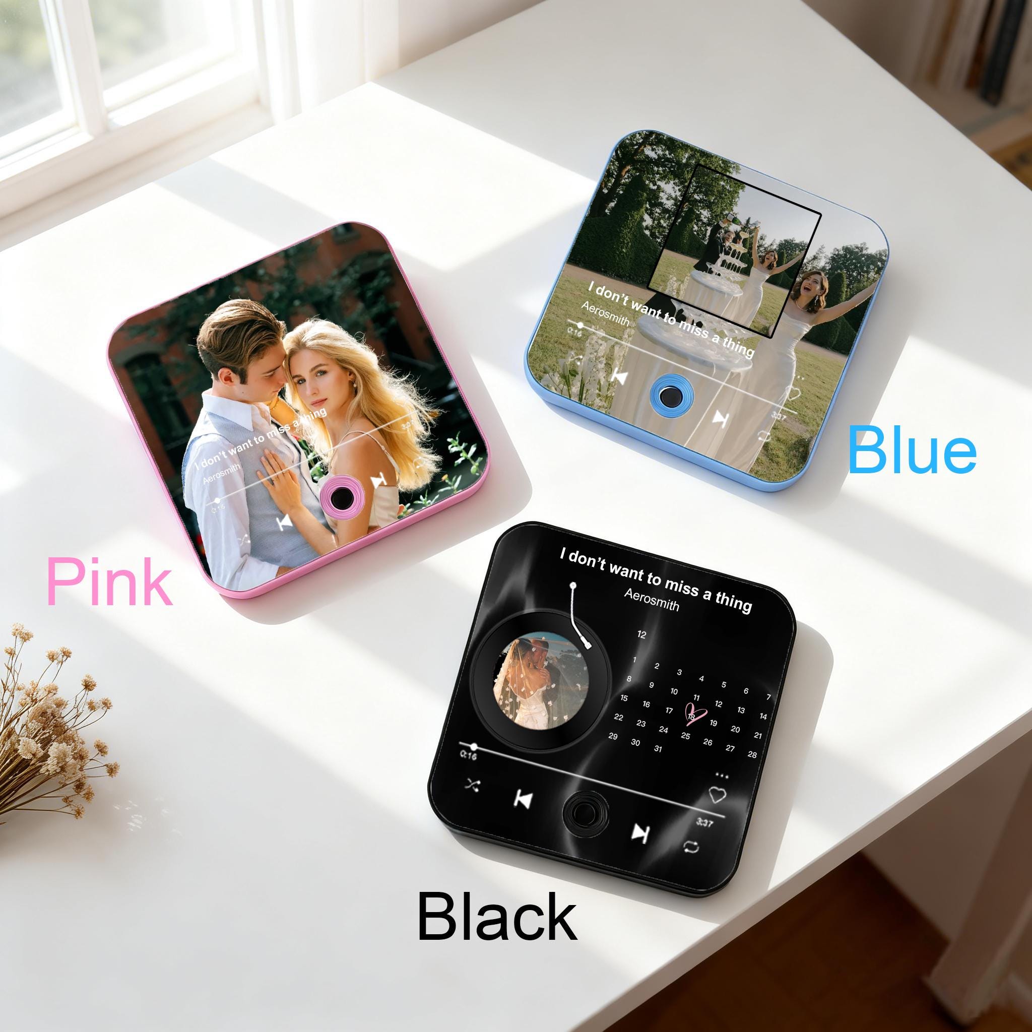 Personalized Photo Music Fridge Magnet, Playable Song, Anniversary Gift ...