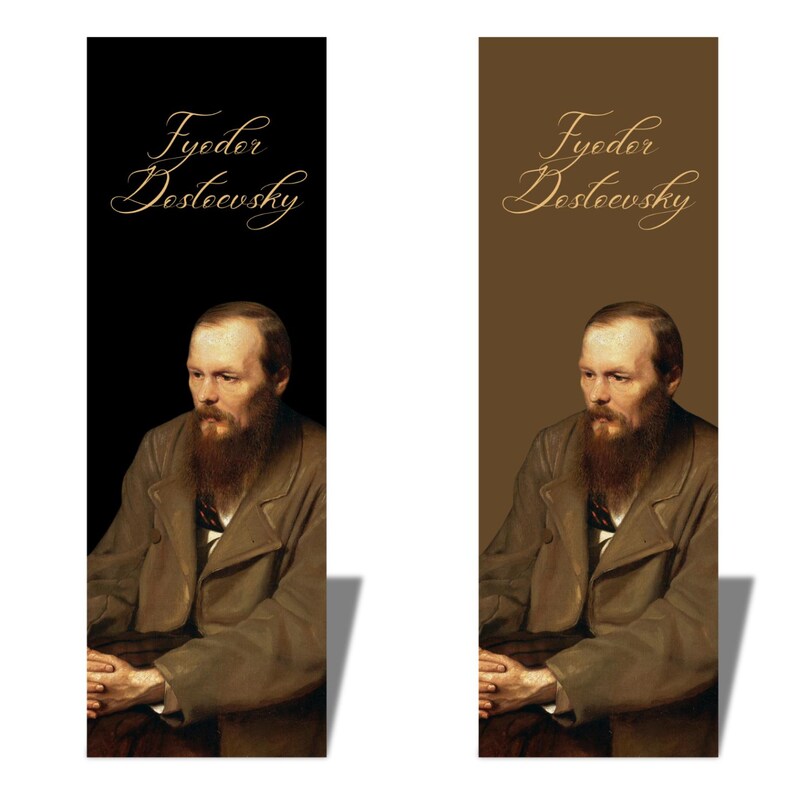 Bookmark Fyodor Dostoevsky, the Brothers Karamazov Bookmark, Dostoevsky ...