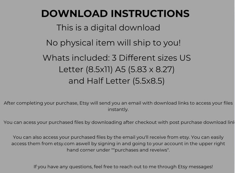Minimalist Printable Note Pages | 2 Designs, 3 Sizes (A5, Half Letter ...