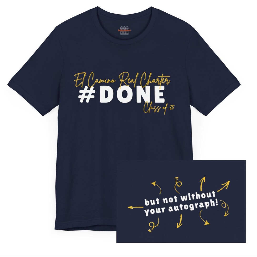 Autograph Tee Senior Grad T-shirt for Signatures High School Graduation ...