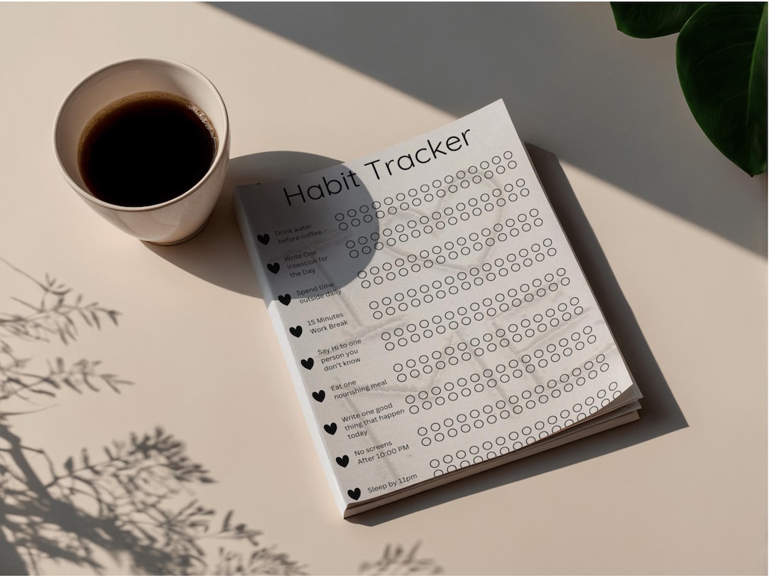 Self Love Habit Tracker Printable ~ Build Better Habits ~ Daily Routine ...