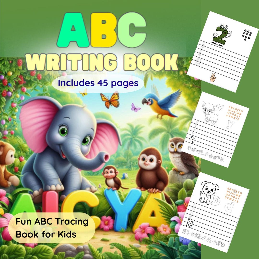 ABC Writing Practice Book | Printable Alphabet Tracing Workbook for ...