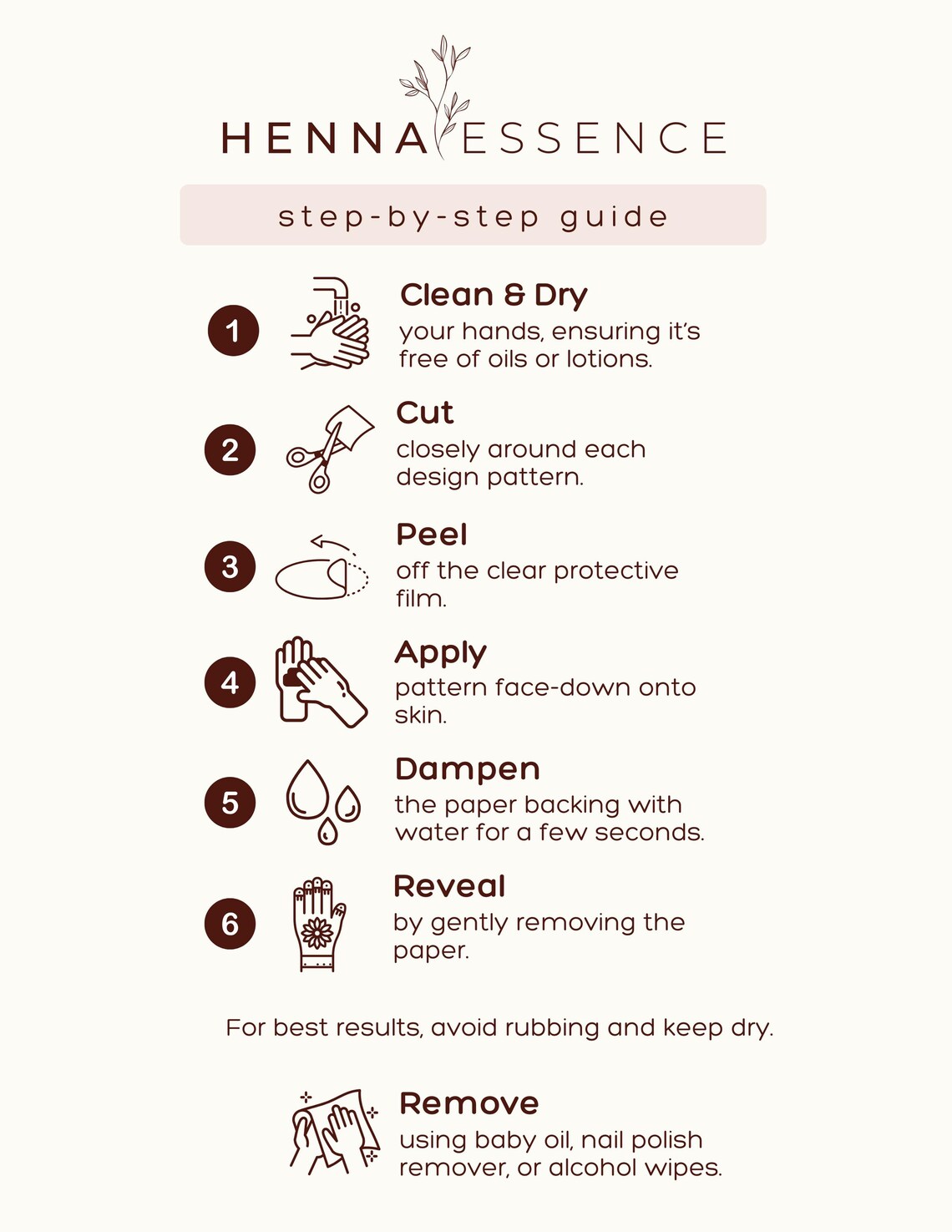 Alya - Instant Henna - Etsy