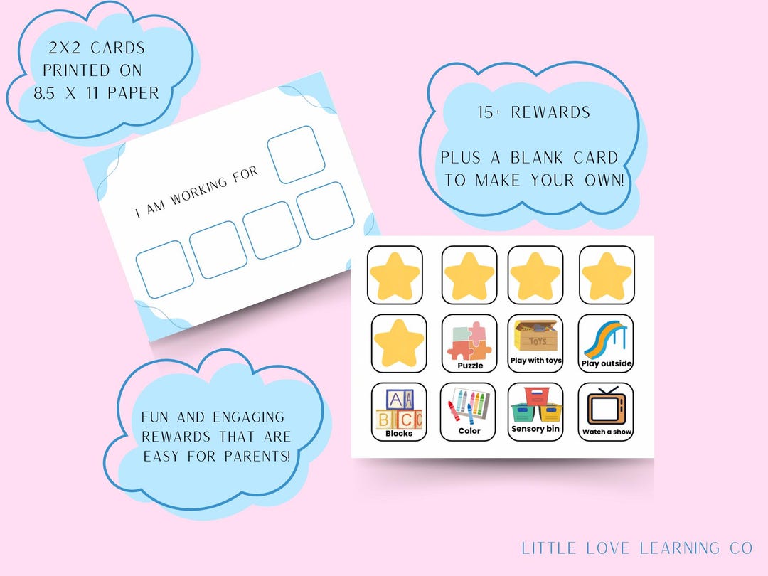 Printable Reward Chart for Kids L Fun & Motivating Behavior Chart for ...