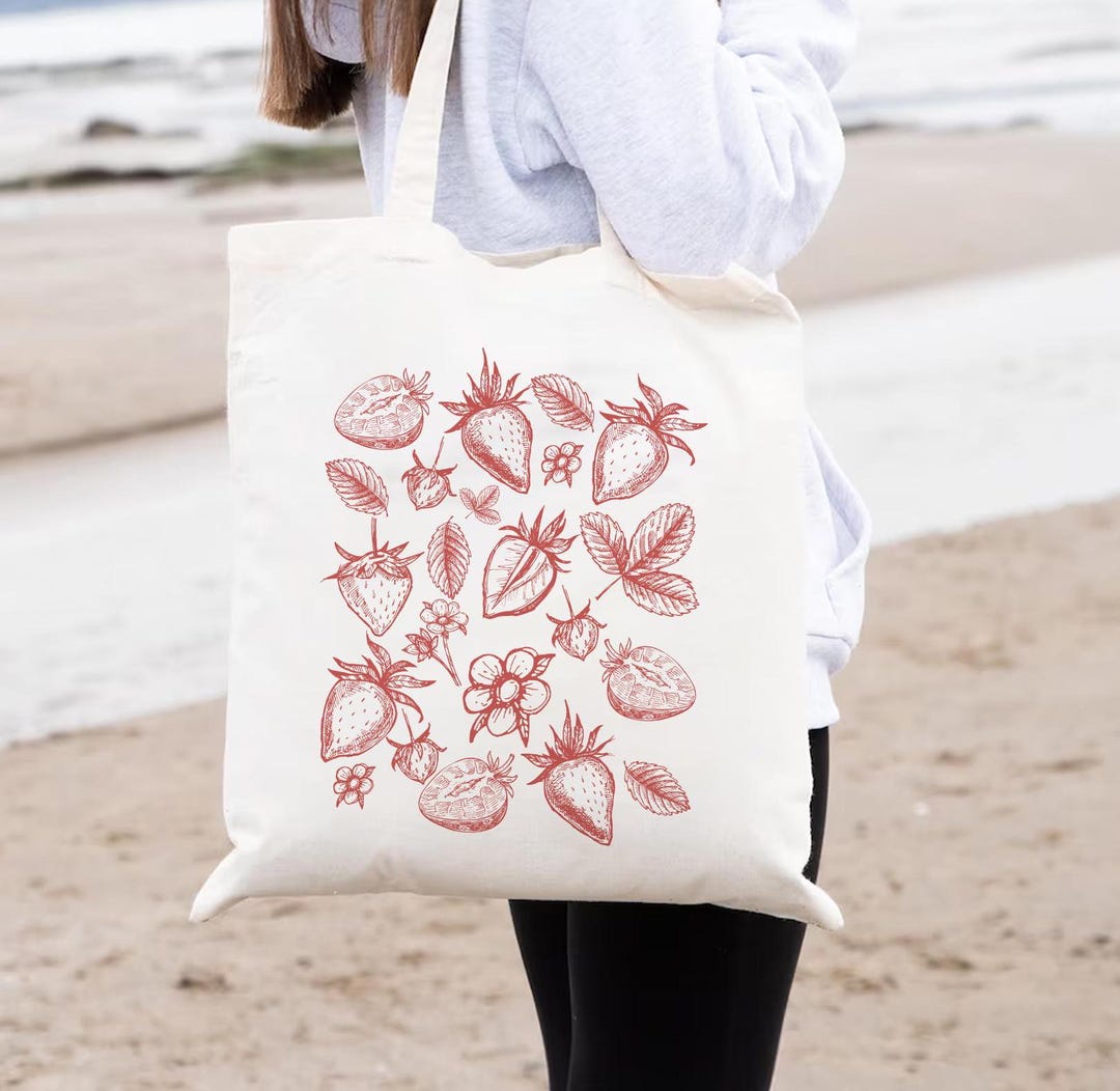 Cute Fruit Strawberry Tote, Percy Jackson Book Bag, Olympian Fan Gift ...