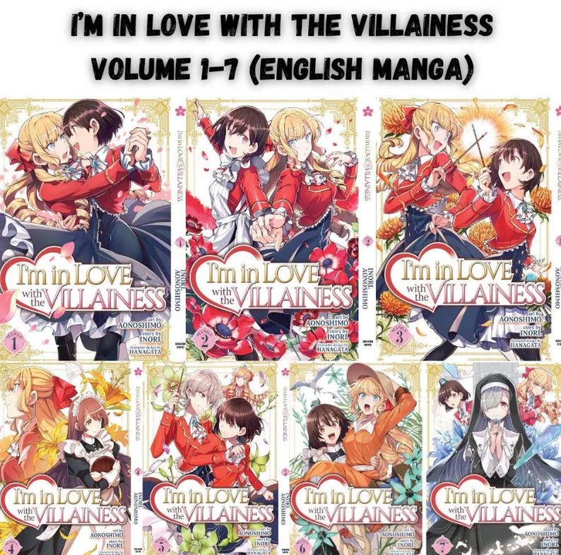 I’m in Love With the Villainess Manga Vol.1-7 Full Set New English ...
