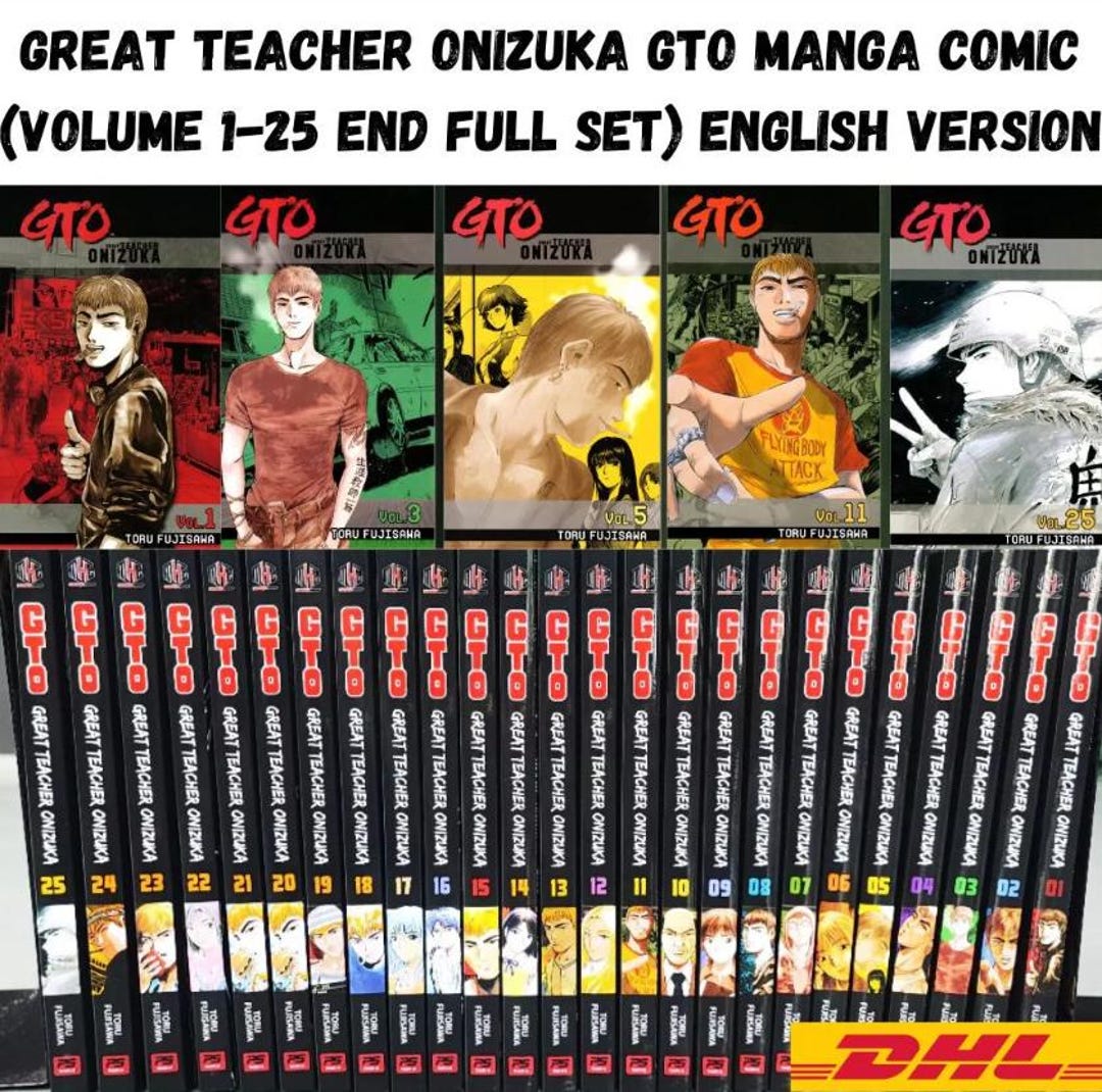 Great Teacher Onizuka GTO NEW Manga Comic Vol. 1-25 End English Version ...