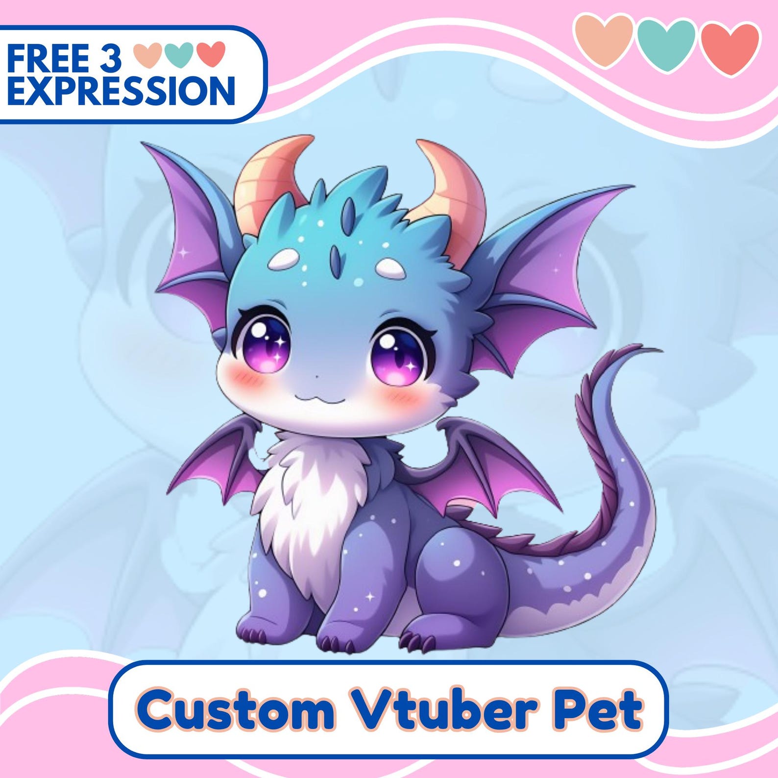 Vtuber Pet, Custom Vtuber Avatar, Animal Vtuber, Vtuber Commission, Pet ...