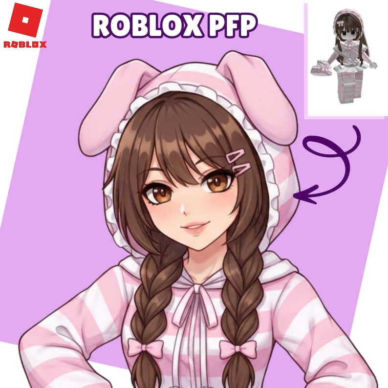 Custom Roblox Avatar Art | Personalized Roblox GFX, Character Drawing ...