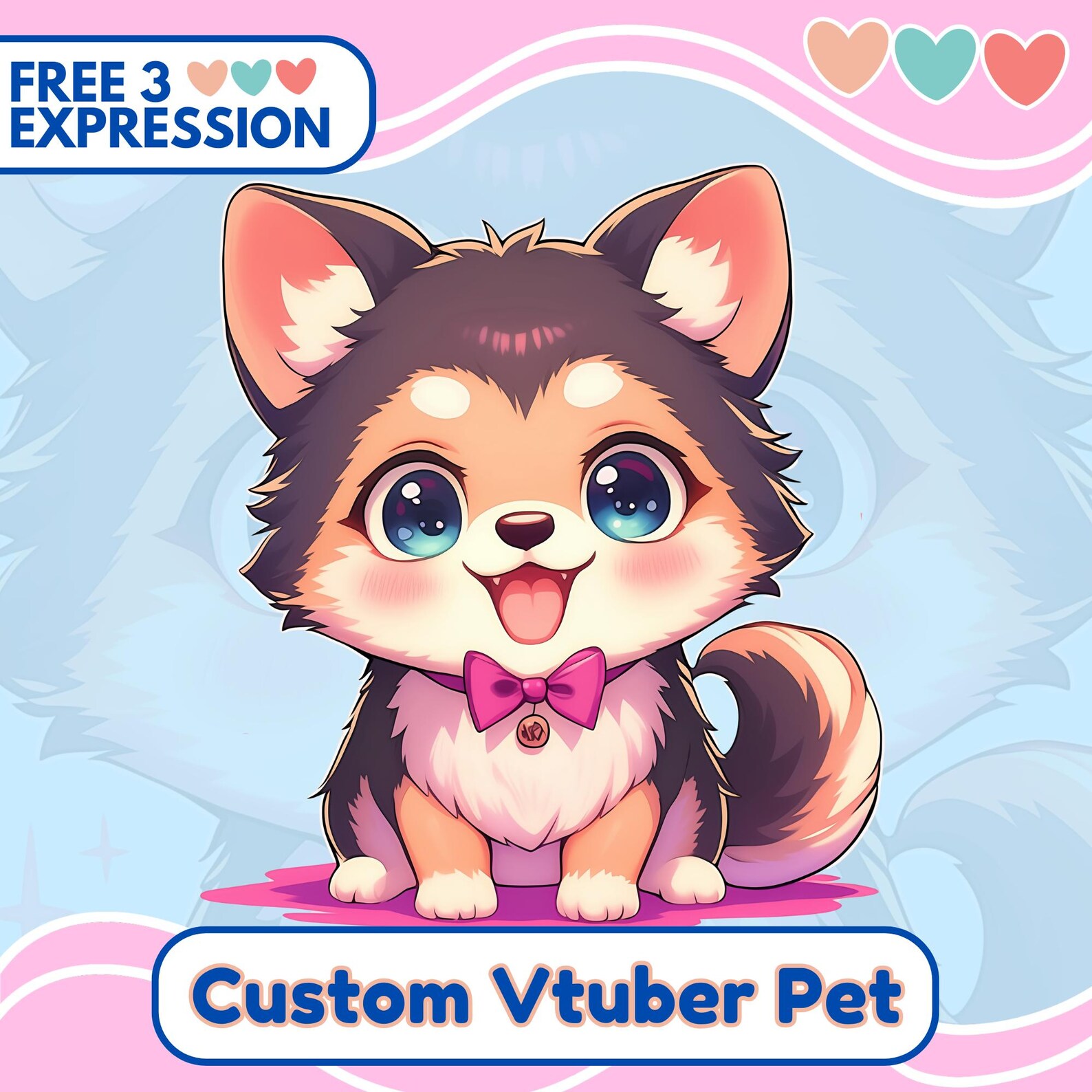 Vtuber Pet, Custom Vtuber Avatar, Animal Vtuber, Vtuber Commission, Pet ...