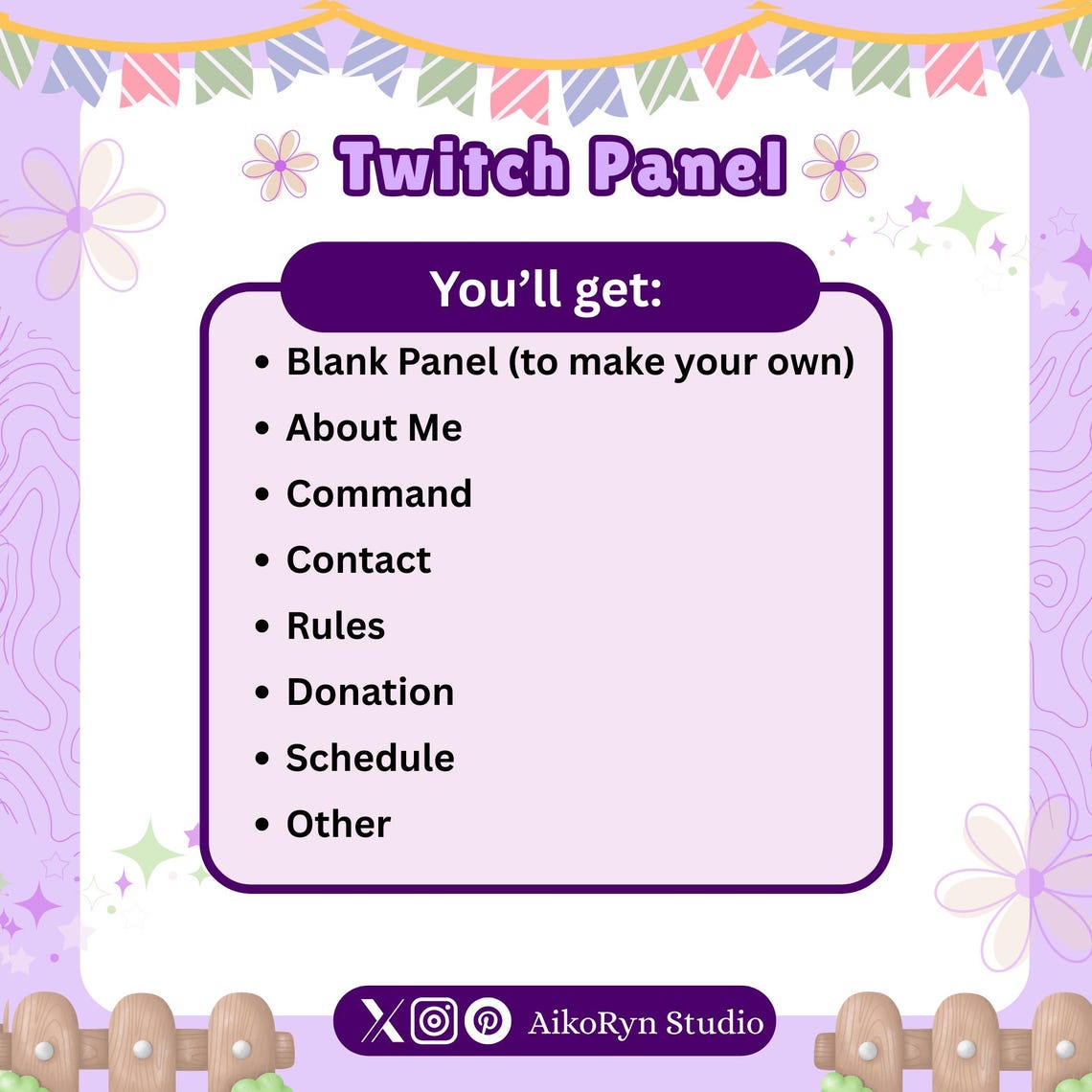 Red Devil Twitch Panels, Twitch Overlay, Twitch Panel Pack, Gothic ...