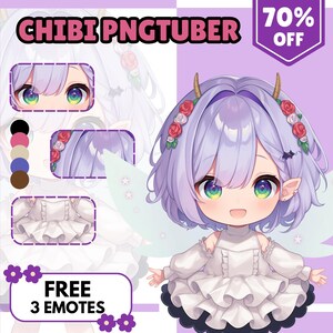 Custom Chibi Pngtuber, Pngtuber Character, Pngtuber Model for Stream ...
