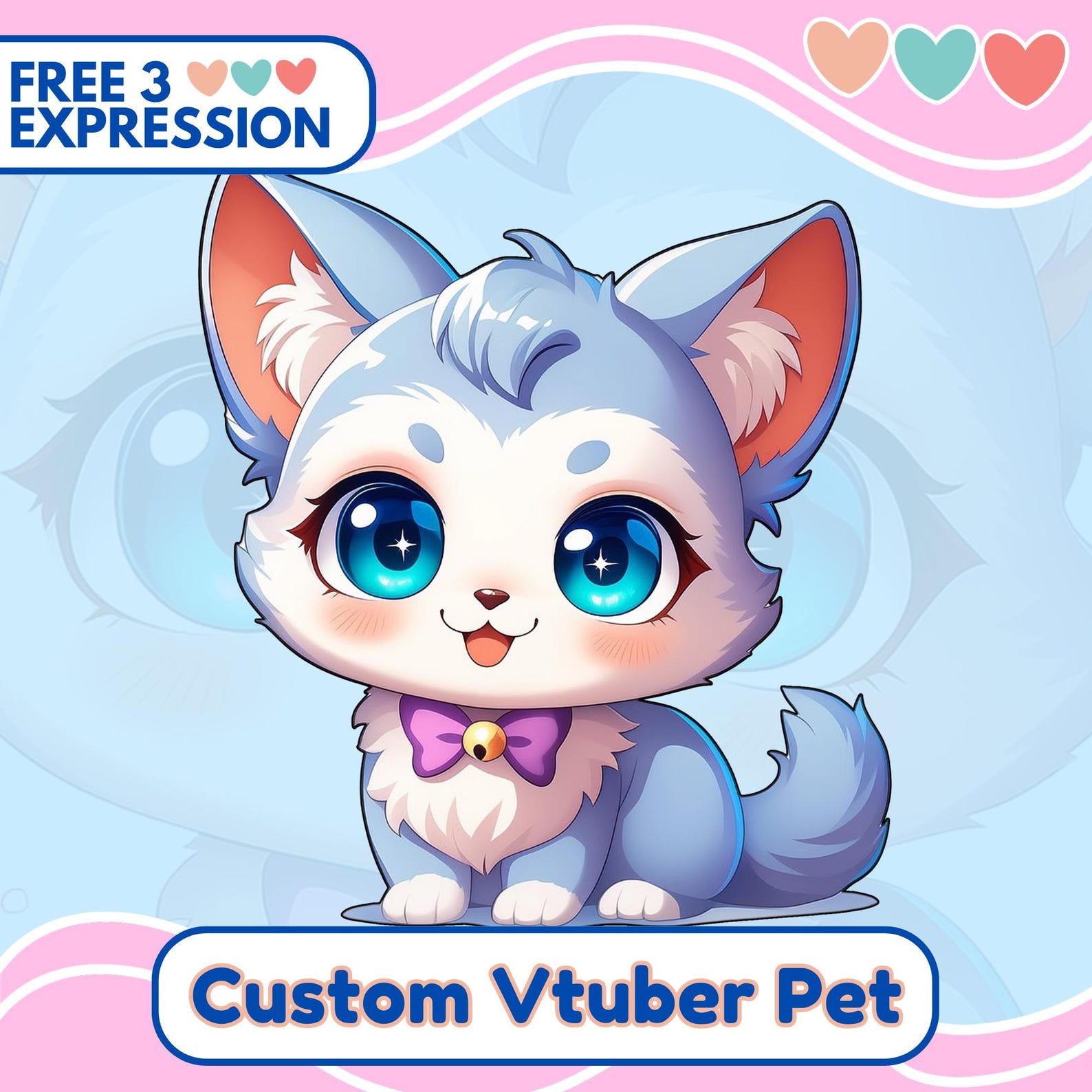Vtuber Pet, Custom Vtuber Avatar, Animal Vtuber, Vtuber Commission, Pet ...