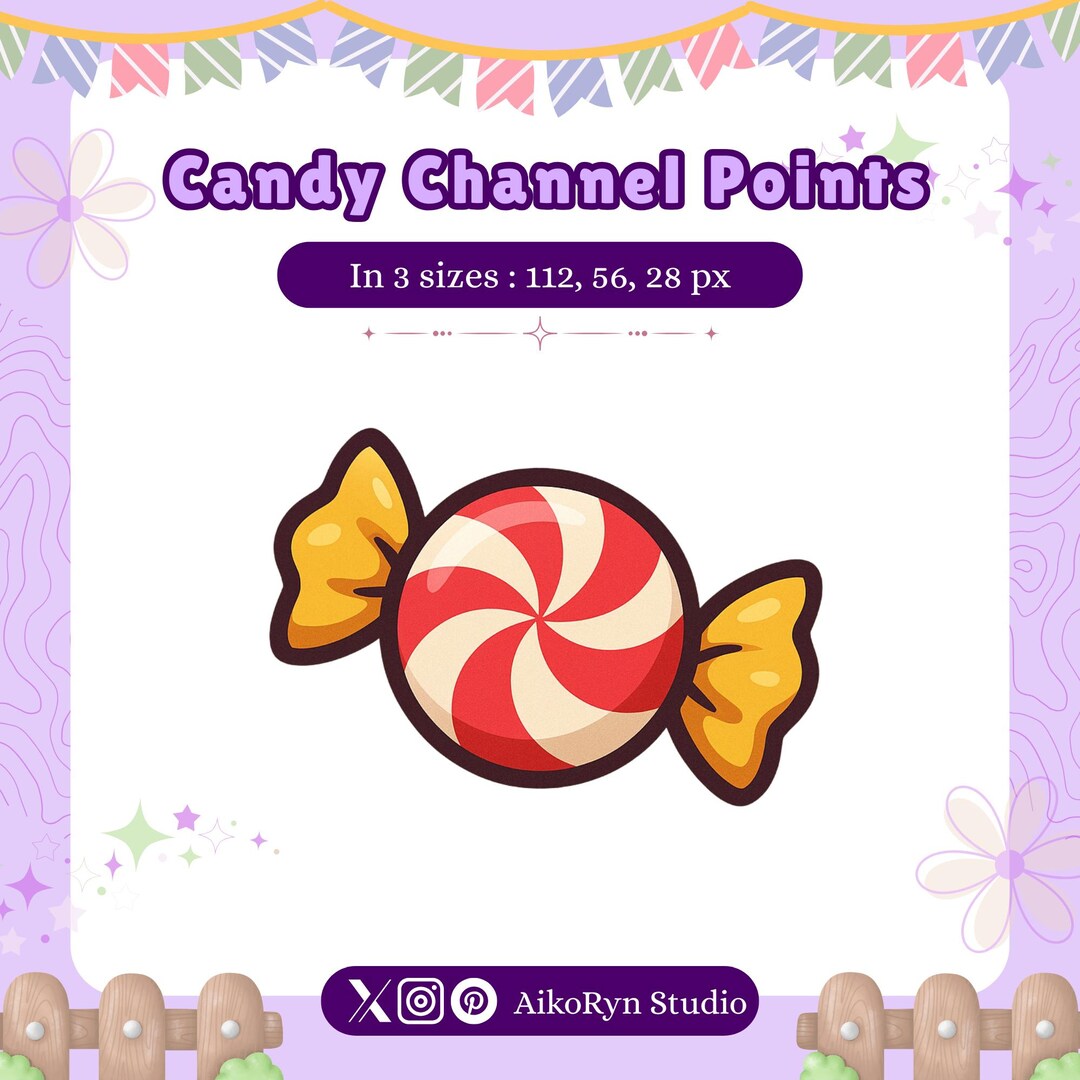 Candy Channel Point for Twitch, Channel Point Icon, Twitch Channel ...