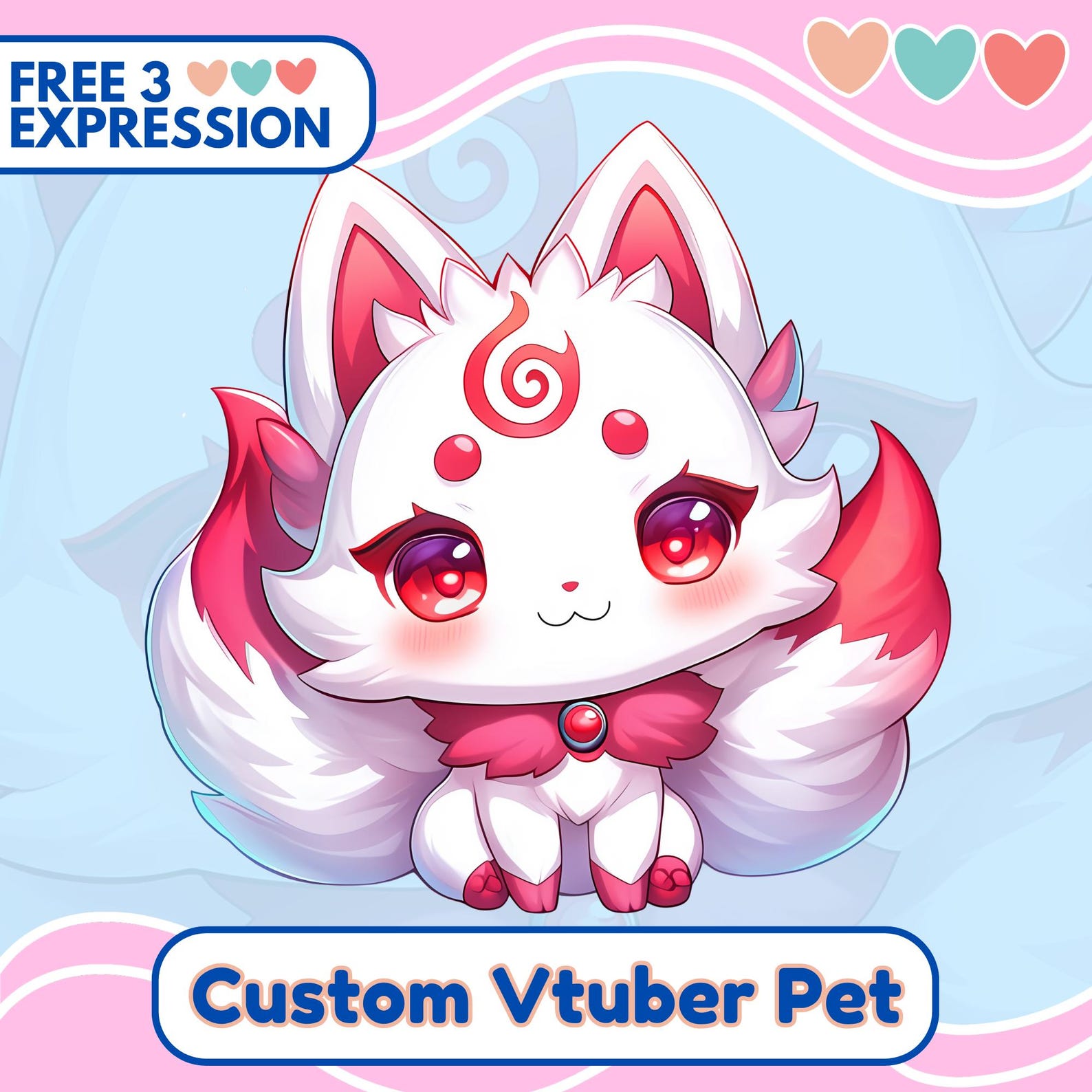 Vtuber Pet, Custom Vtuber Avatar, Animal Vtuber, Vtuber Commission, Pet ...