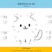 Grade 1 Math Addition & Connect the Dots Worksheets (digital Download ...