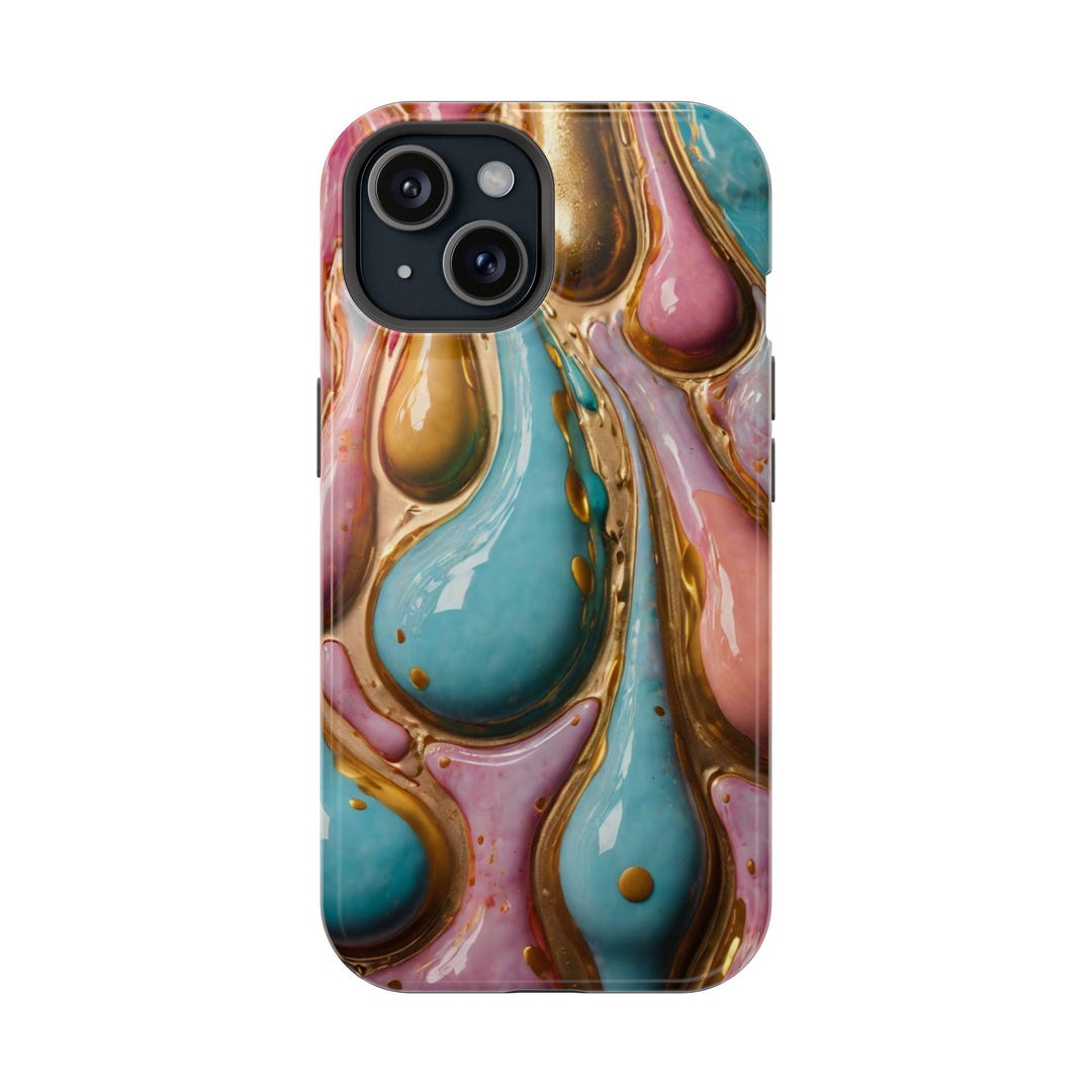 Artistic Drip Design Magsafe Tough Phone Case - Etsy