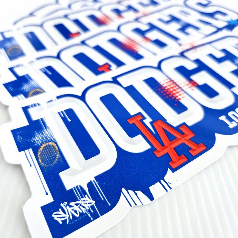 Jumbo Vinyl Sticker, LA Dodgers, Dodger Bumper Sticker, Fan Gift, Big ...