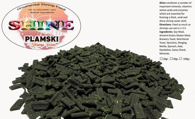 Shine Freshwater Shrimp Mineral Food Non-gmo | 100% Organic-caridina ...