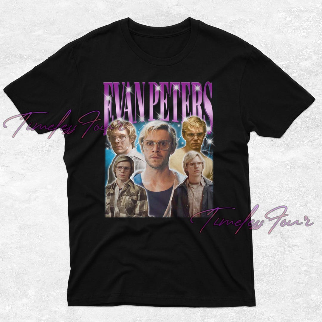 Evan Peters Shirt, Evan Peters Retro Tshirt, Evan Peters Fan Tees, Evan ...
