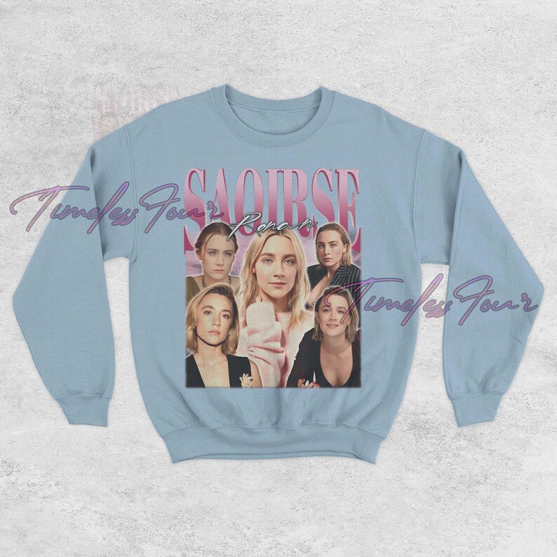 Saoirse Ronan Retro T-shirt, Saoirse Ronan Homage Tshirt, Saoirse Ronan ...