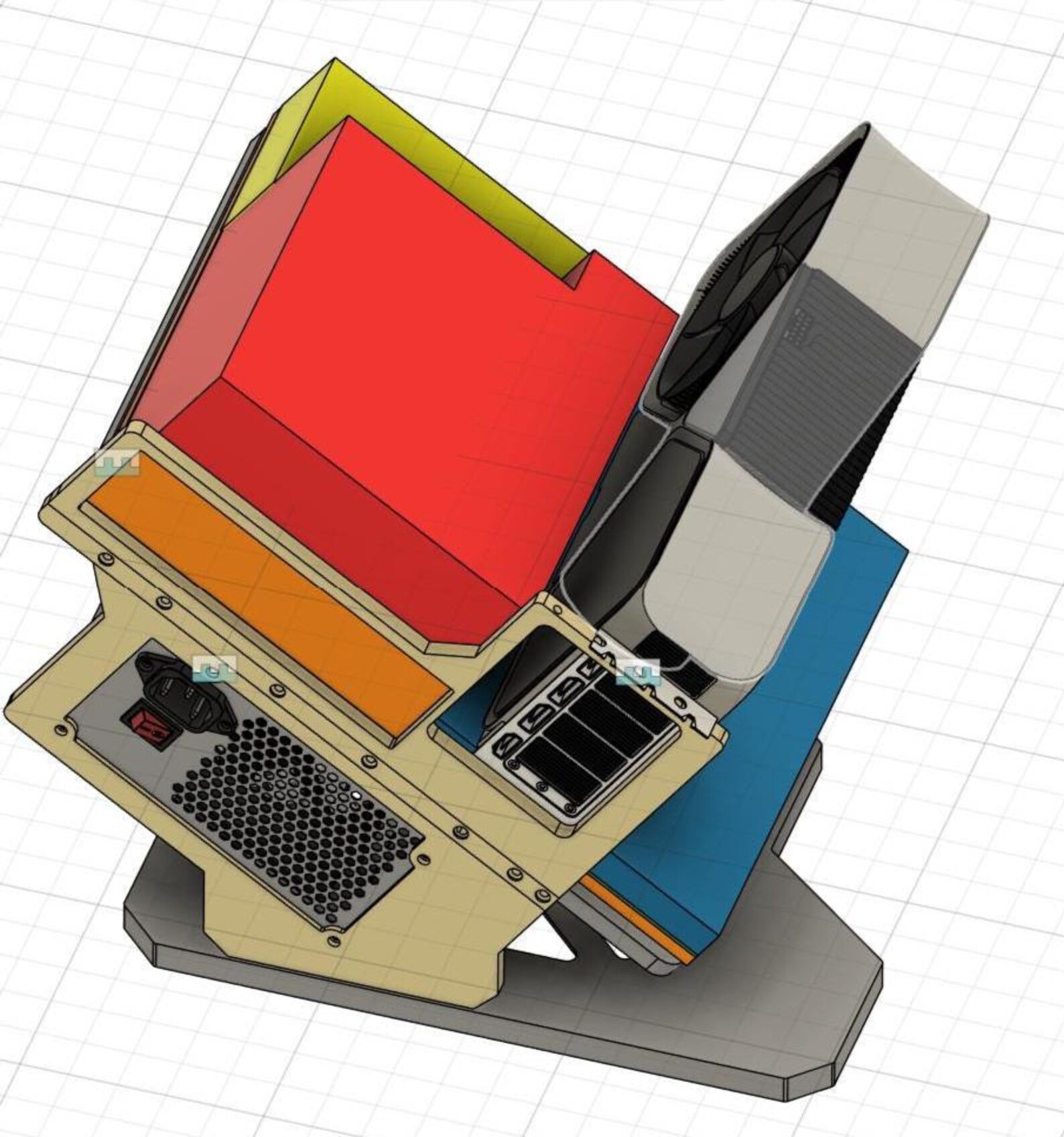 ATX Matx Itx Case, Custom, Tilted, Computer Case, A45 Open, PC Case ...