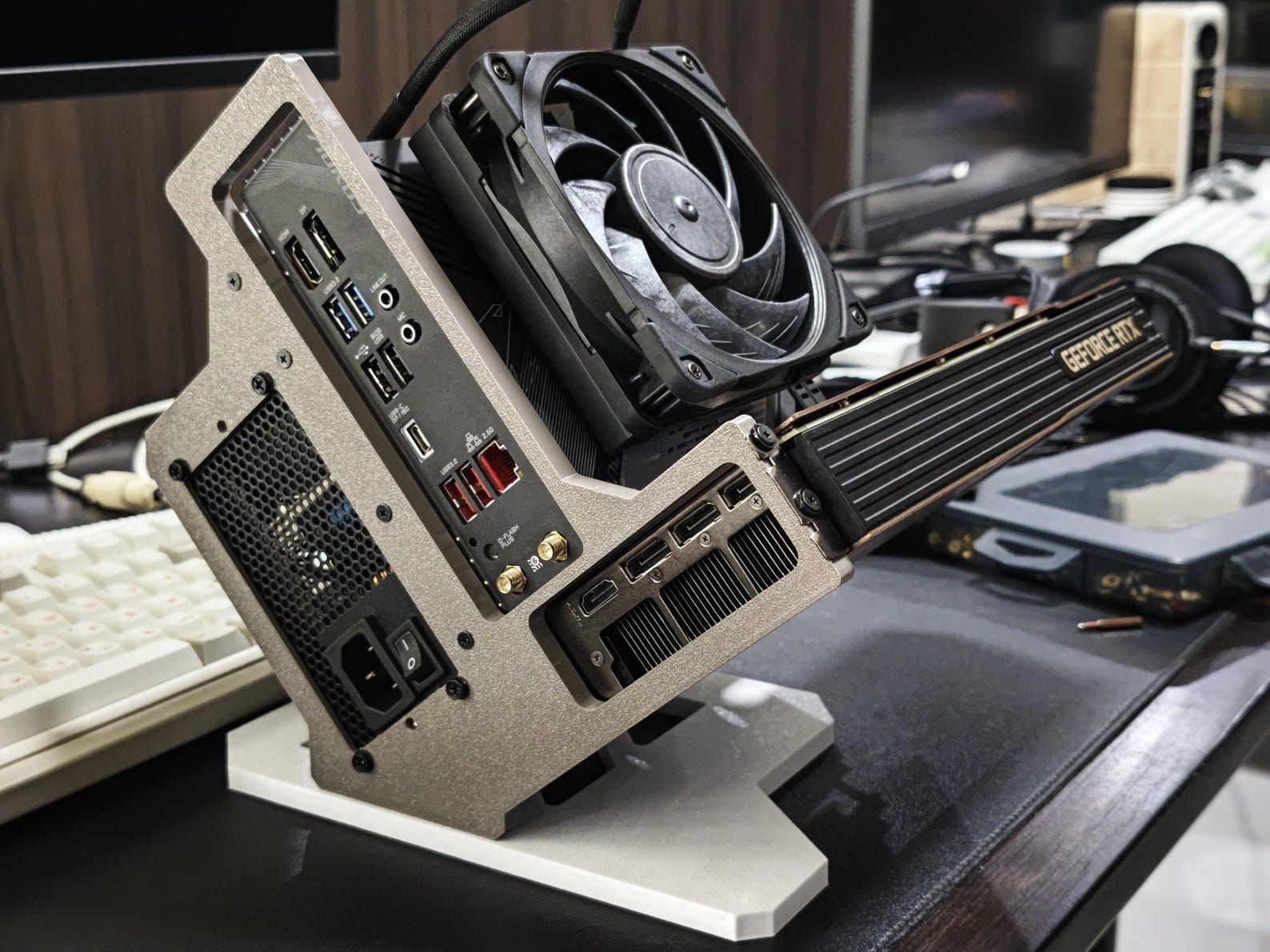 ATX Matx Itx Case, Custom, Tilted, Computer Case, A45 Open, PC Case ...