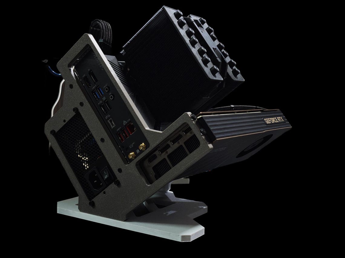 ATX Matx Itx Case, Custom, Tilted, Computer Case, A45 Open, PC Case ...