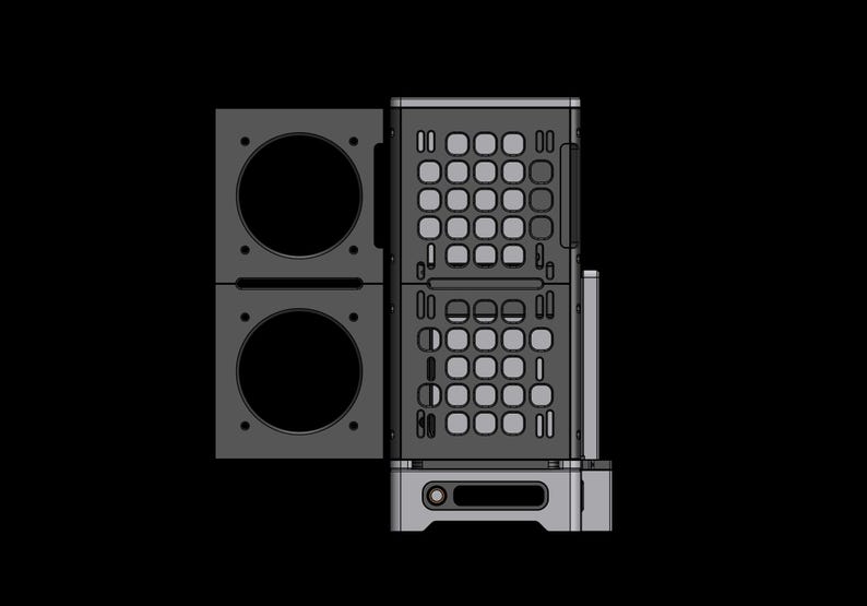 Unique ITX Case, 3D Printed Open Case, Mini ITX Host, Vertical Standing ...