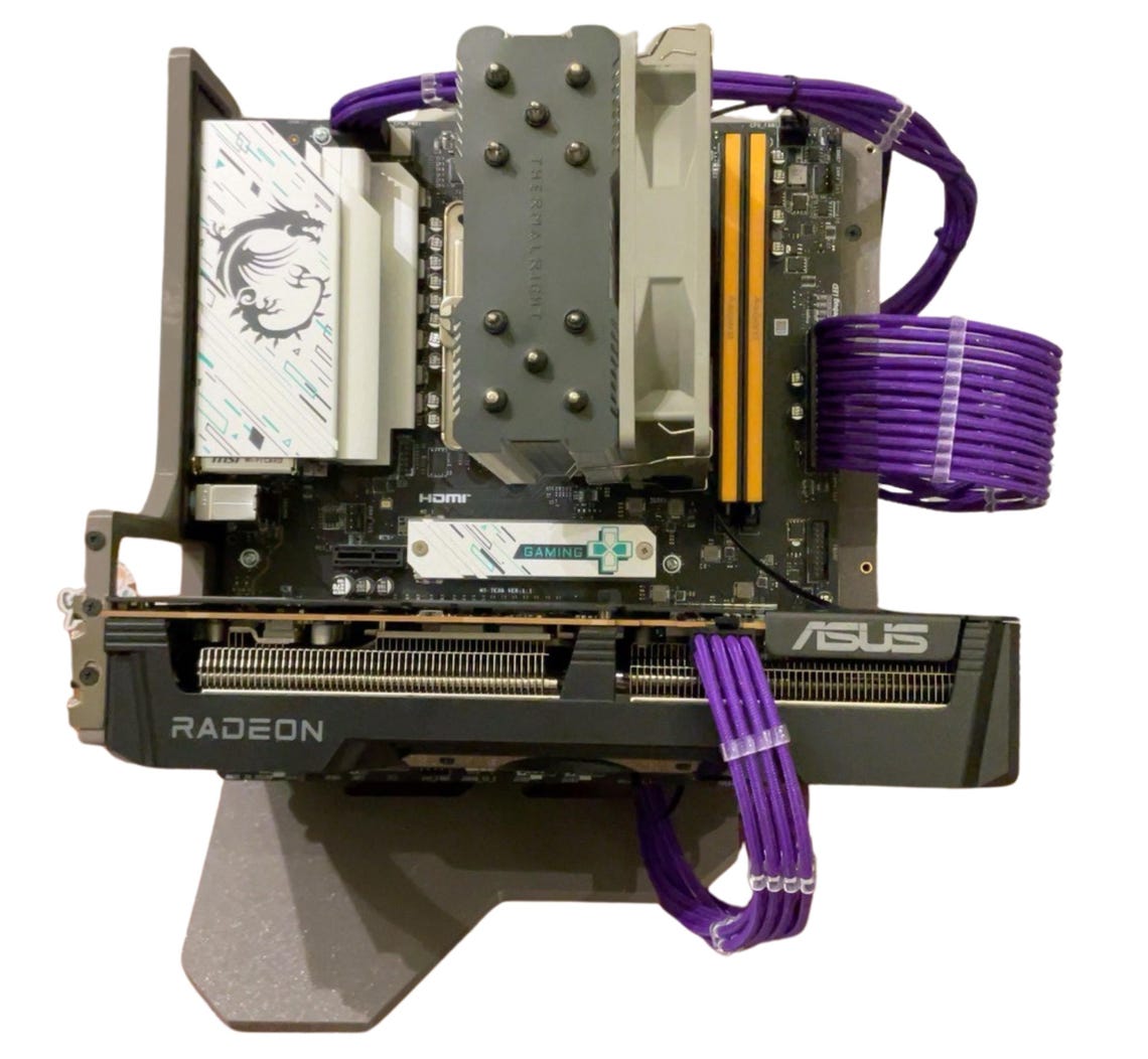 ATX Matx Itx Case, Custom, Tilted, Computer Case, A45 Open, PC Case ...