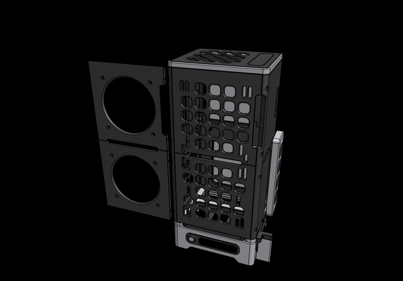Unique ITX Case, 3D Printed Open Case, Mini ITX Host, Vertical Standing ...