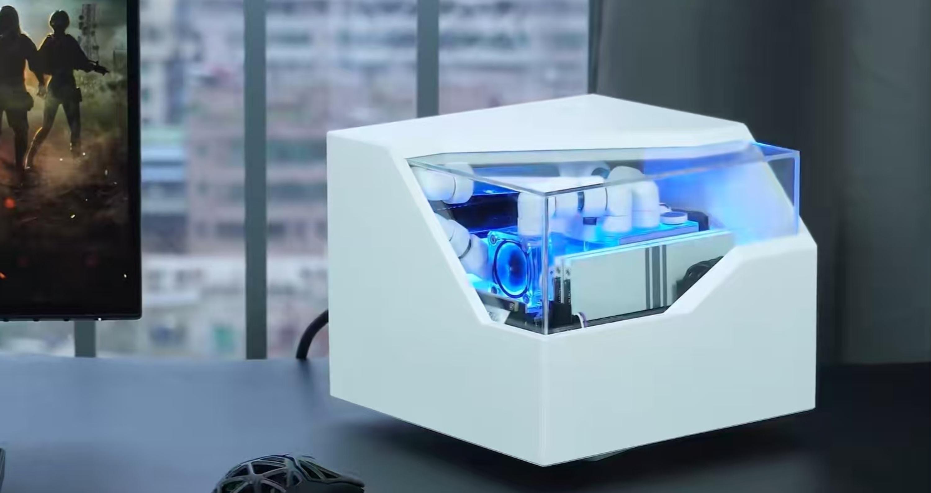 Unique ITX Case, Transparent Computer Case, 3D Printed PC Case, Desktop ...
