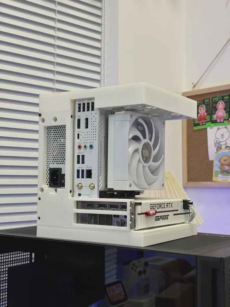 Unique ITX Case, Open Computer Case, 3D Printed PC Case, SFX, Desktop Stand, Compact Lightweight ...