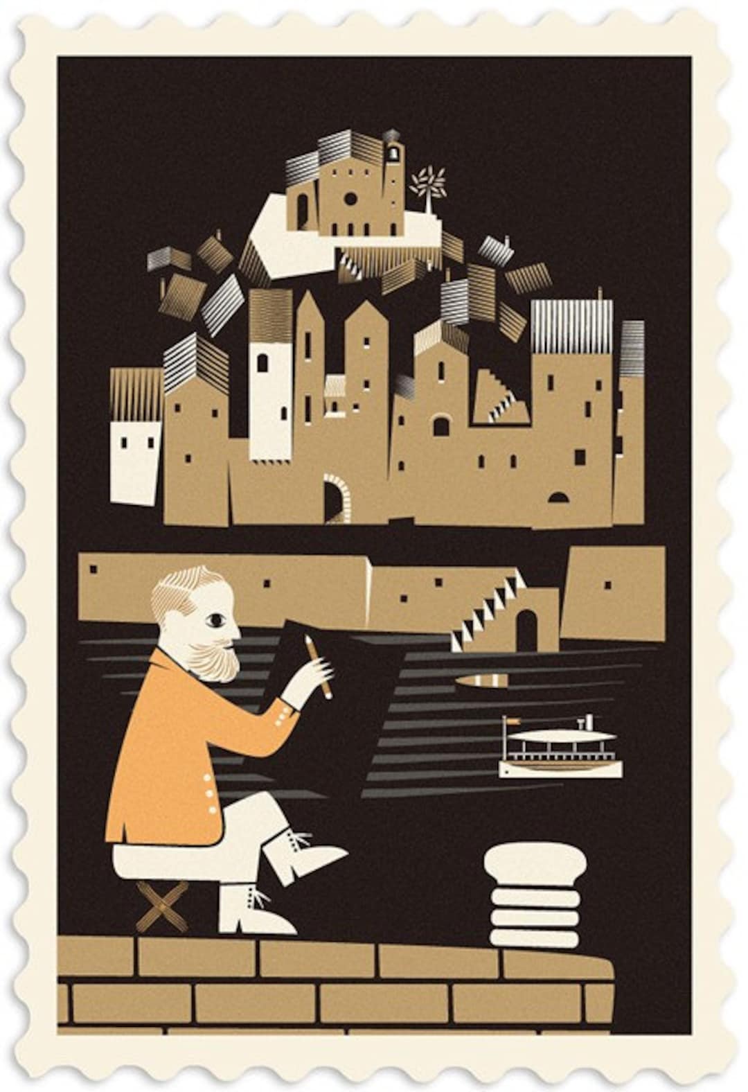 The Magical World of Escher / Italian Landscapes - Etsy