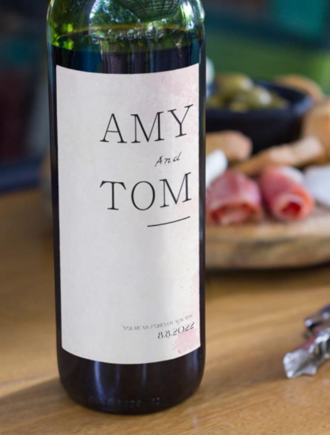 Printable Wine Bottle Label Template Minimalist Wine Bottle Label ...