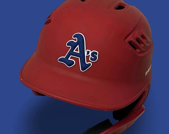 Custom 3D Baseball Helmet Decals - 3D Printed Team Logo & Number Raised ...